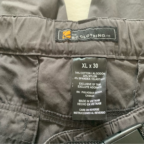 Pants | Bc Clothing Mens Nylon Blend Convertible Cargo Pants Xl X 3 ...